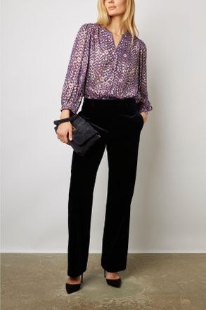 Gerard Darel Chemise &agrave; imprim&eacute; et lurex - AKRIS - Parme