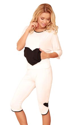 Kalimo Womens Vigo Pajama Set, Ecru, M