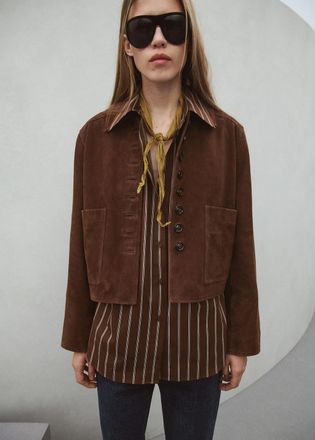 Mango Lot 2 foulards combin&eacute;s marron - Femme - Taille unique - MANGO