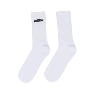 Moschino Frottee-Socken mit Logo - - Underwear - Herren - Wei&szlig; - ONE SIZE