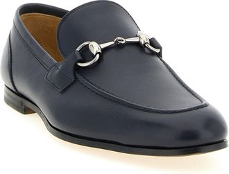 Gucci Leather Loafer - Navy