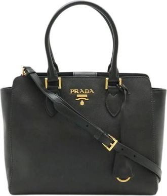 Prada Sac bandouli&egrave;re Saffiano Pre-owned - Femme - Pre-owned - Noir - Taille: ONE Size