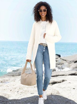 Heine Strickjacke Strickjacke Langarm Boucl&eacute;