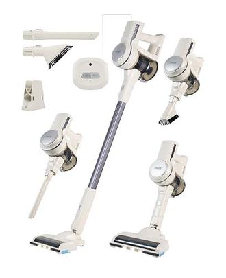 Princess Silent Storm - Hohe Saugleistung - Hygienische Behälterentleerung - 30 min kabellos reinigen - Motorisierte Bürste mit LED-Licht - Parkmodus - Handsta