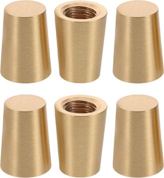 NUOBESTY 6 St&uuml;ck Messing-Schneidebrettf&uuml;&szlig;e: 20 mm Schneidebrettf&uuml;&szlig;e, rutschfeste Pads f&uuml;r K&uuml;chenm&ouml;bel und ger&auml;te