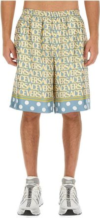 Versace Bedruckte Seiden-Shorts - - Shorts - Herren - Mehrfarbig - L