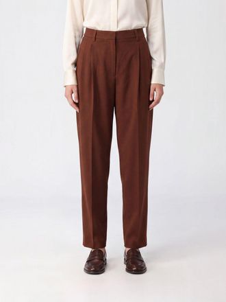 Fabiana Filippi Pantalon large en coton stretch avec bijou