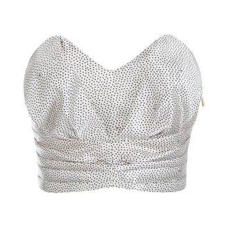 Elisabetta Franchi Gazar Top - - Tops - Damen - Beige - S