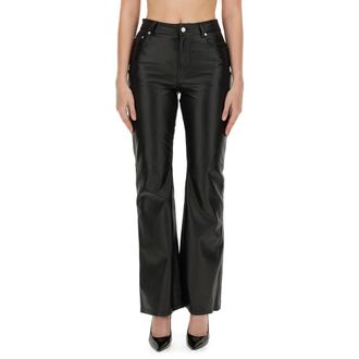 Moschino Femme, Pantalons, Noir, Taille: 38 FR Pantalon &agrave; jambes larges