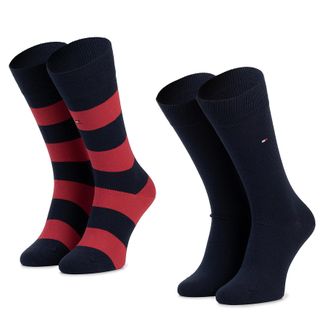Tommy Hilfiger Lange Socken Tommy Hilfiger 342021001 Dunkelblau