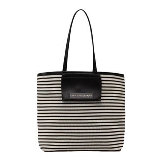Lola Casademunt Femme, Sacs, Noir, Taille: ONE Size Sac cabas avec plaque logo