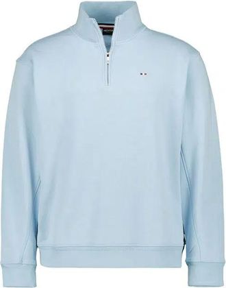 Daniel Hechter Herren Pullover blau Baumwolle unifarben