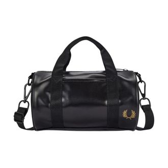 Fred Perry Femme, Sacs, Noir, Taille: ONE Size Tonal Classic Mini Barrel Bag
