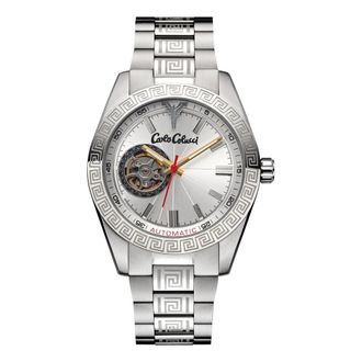 Carlo Colucci Runde Edelstahluhr - - Accessories - Herren - Grau - ONE SIZE
