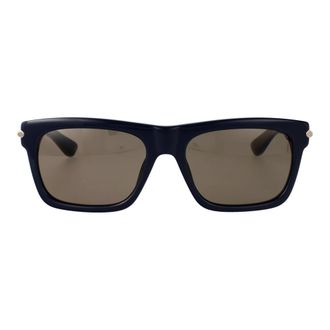 Alexander McQueen Stylische Herrensonnenbrille f&uuml;r modischen Look - - Accessories - Herren - Blau - 55 MM