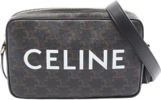 Celine Sac bandouli&egrave;re Triomphe doccasion - Femme - Pre-owned - Brun - Taille: ONE Size