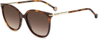 Carolina Herrera HER 0229/S Lunettes de soleil, Maron/Marron, 55 mm
