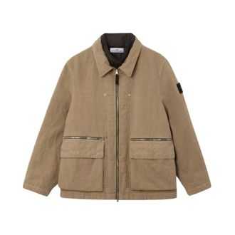Stone Island Field Jacket - - Jackets - Herren - Beige - M