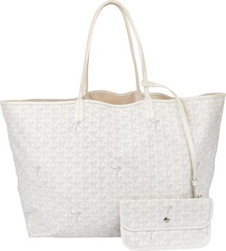 Goyard Crossbody Bags - Goyard White Goyardine Monogram Saint Louis GM Sho - Gr. unisize - in Weiß - für Damen