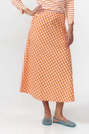 Suite13lab Damen vegan Rock Belen Check Orange