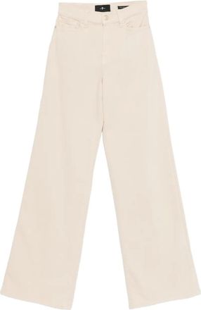 7 For All Mankind wide-leg jeans - Nude