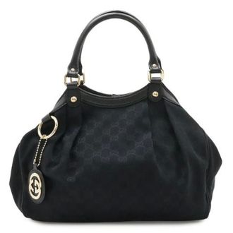 Gucci Pre-owned Sac cabas Sukey GG Canvas - Femme - Pre-owned - Noir - Taille: ONE Size