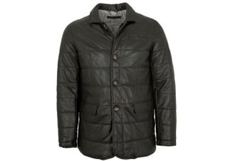 Deercraft Lederjacke DMRabun Deercraft - Herren Lederjacke Steppjacke Lammnappa schwarz