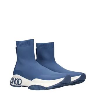 Jimmy Choo London Mens Blue Fabric Ankle Boots