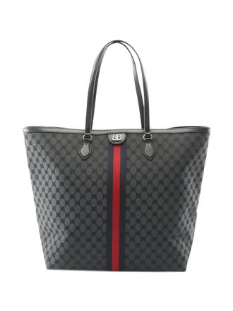 Balenciaga x Balenciaga x Gucci Hacker Project Tote Bag aus Canvas - Schwarz