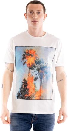 Bastille Homme, Tops, Blanc, Taille: XL T-shirt à col rond