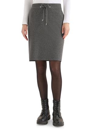 Cecil Two-Tone Melange Jogg Skirt raw Khaki M