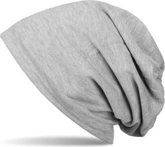 styleBREAKER Unisex Beanie M&uuml;tze Einfarbige mit Thermo-Fleece Futter, warme Winter M&uuml;tze gef&uuml;ttert 04024008, Farbe:Grau meliert