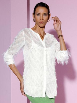 Cr&eacute;ation L Klassische Bluse Bluse Langarm