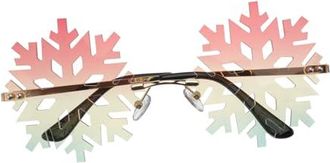 Frcolor de Soleil sans Monture Style Colorées Dégradé Rouge Rigolotes Décoratives pour Fête Accessoires Photo Amusants