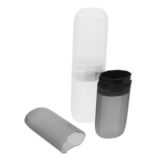 Valiclud 2stücke Tragbare Zahnbürstenboxen Mit Deckel Aus Pp Für Reisen Kompakt Und Leicht Zum Schutz Vor Schmutz Und Nässe Als Aufbewahrung Für Zahnbürsten Un