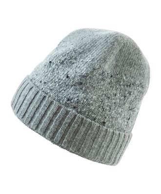 Falke Unisex Beanie-M&uuml;tze Rustique U Be Wolle schnelltrocknend warm 1 St&uuml;ck, Grau Light Grey Melange 3390, OneSize