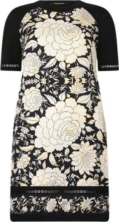 Roberto Cavalli Femme, Robes, Noir, Taille: 40 FR Mini-robe &agrave; imprim&eacute; floral