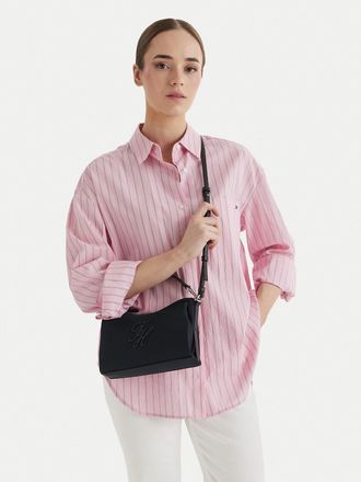 Tommy Hilfiger Handtasche Tommy Hilfiger Th Elevated Nylon Mini Crossover AW0AW18623 Schwarz