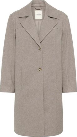 Cream CRJaze Long Coat - Femme - Manteaux - Brun - Taille: 40 FR