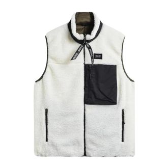 TAION Light Daunen Hi-Neck Weste - - Jackets - Herren - Beige - XS