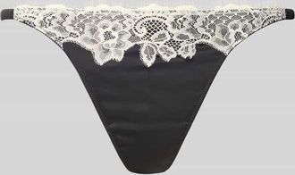 Jake*s Casual String mit zarter Spitzenbord&uuml;re