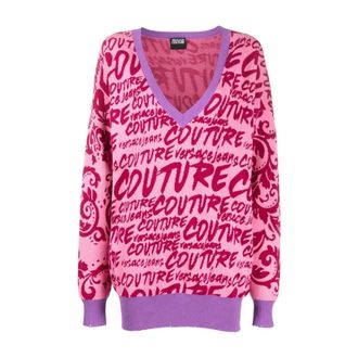 Versace Jeans Couture Damen, Strickwaren, Rosa, XSGr&ouml;&szlig;e