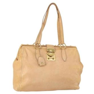 Miu Miu Pre-owned Handbag - - Pre-owned - Damen - Beige - ONE SIZE