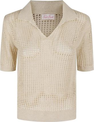 MC2 Saint Barth Femme, Tops, Beige, Taille: 42 FR Polo Flora