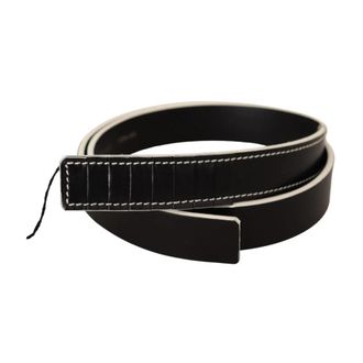 Costume National Hochwertiger Leder-Logo-G&uuml;rtel - - Accessories - Damen - Schwarzk - ONE SIZE