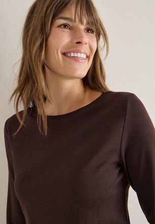 Cecil 3/4-Arm-Shirt mit U-Boot-Ausschnitt