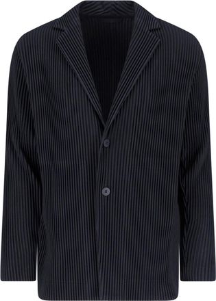 Homme Pliss&eacute; Issey Miyake Single-Breasted Pleated Blazer