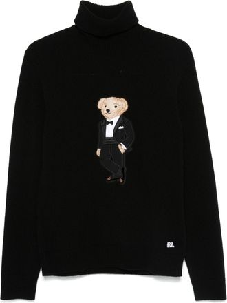 Ralph Lauren Collection Pullover mit Polo Bear - Schwarz