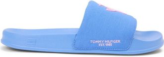 Tommy Hilfiger Canvas-Badeschuhe mit Monogramm-Stickerei in