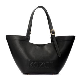 Kazar Leder-Trapez-Schultertasche - - Bags - Damen - Schwarzk - ONE SIZE